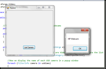 Prem's Knowledge Sharing: Webcam using AForge.NET (Part I)